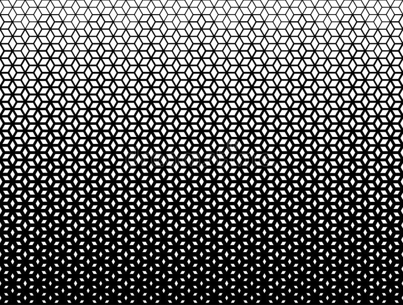 Halftone Black and White Seamless Pattern Design Stock Vector ...