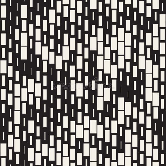 Vector Seamless Black and White Irregular Dash Rectangles. Abstract ...