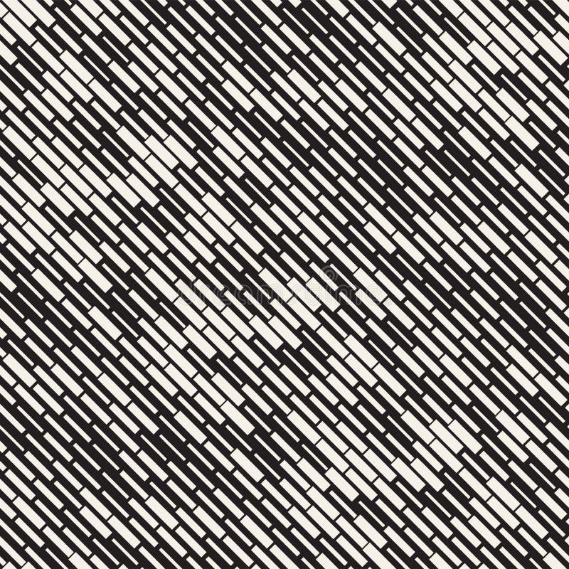 Vector Seamless Black and White Irregular Dash Rectangles Grid Pattern ...
