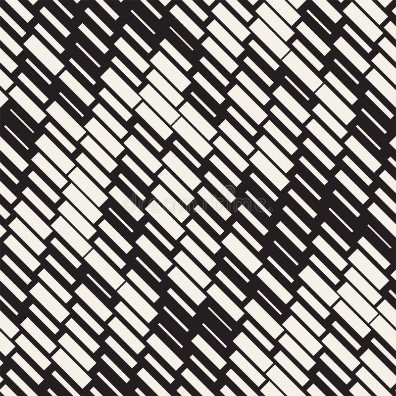Vector Seamless Black and White Irregular Dash Rectangles Grid Pattern ...