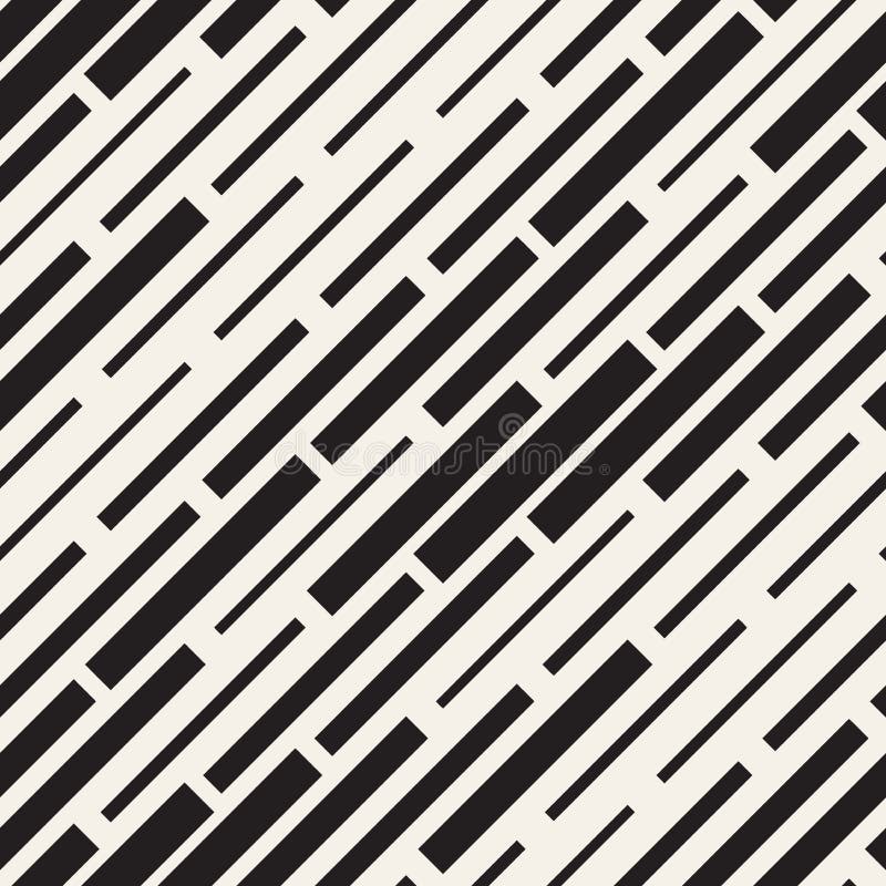 Vector Seamless Black and White Irregular Dash Rectangles Grid Pattern ...