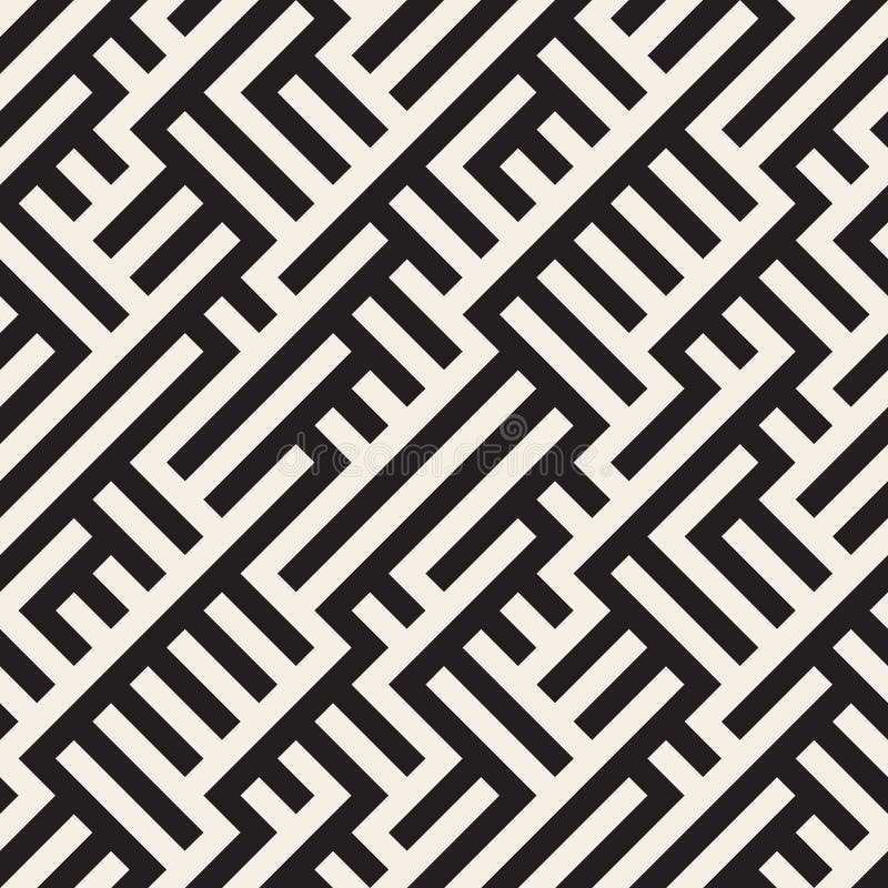 Vector Seamless Black and White Irregular Diagonal Lines Geometric ...