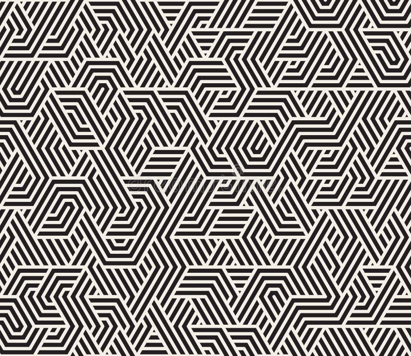 Vector Seamless Black And White Irregular Triangle Lines Geometric