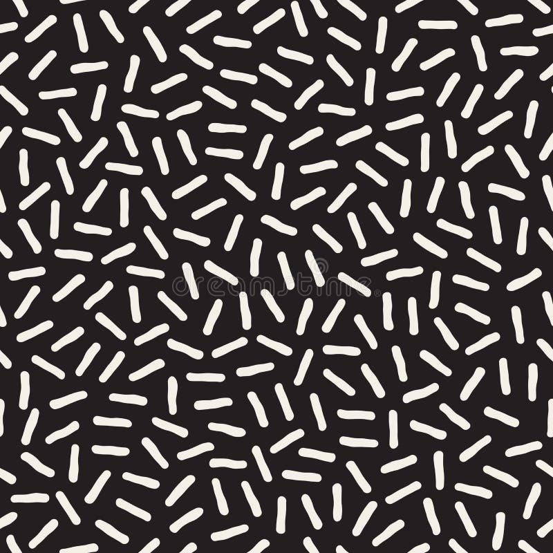 Vector Seamless Black and White Jumble Lines Pattern Stock Vector ...