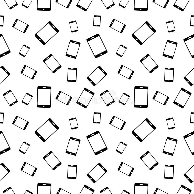 Seamless old phones stock vector. Illustration of shape - 40334799