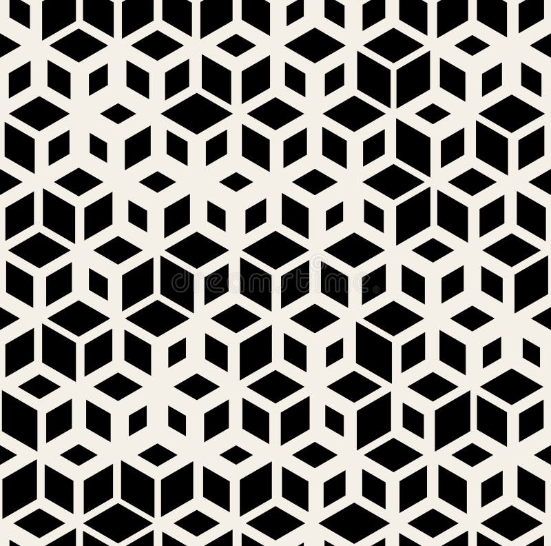 Seamless Black White Rhombus Halftone Grid Pattern Stock Illustrations – 7,559 Seamless Black ...