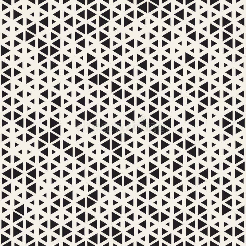 Vector Seamless Black and White Random Size Triangles Grid Pattern ...