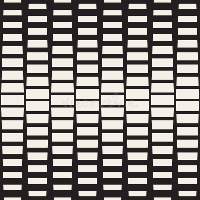 Vector Seamless Black and White Rectangle Halftone Geometric Pattern ...