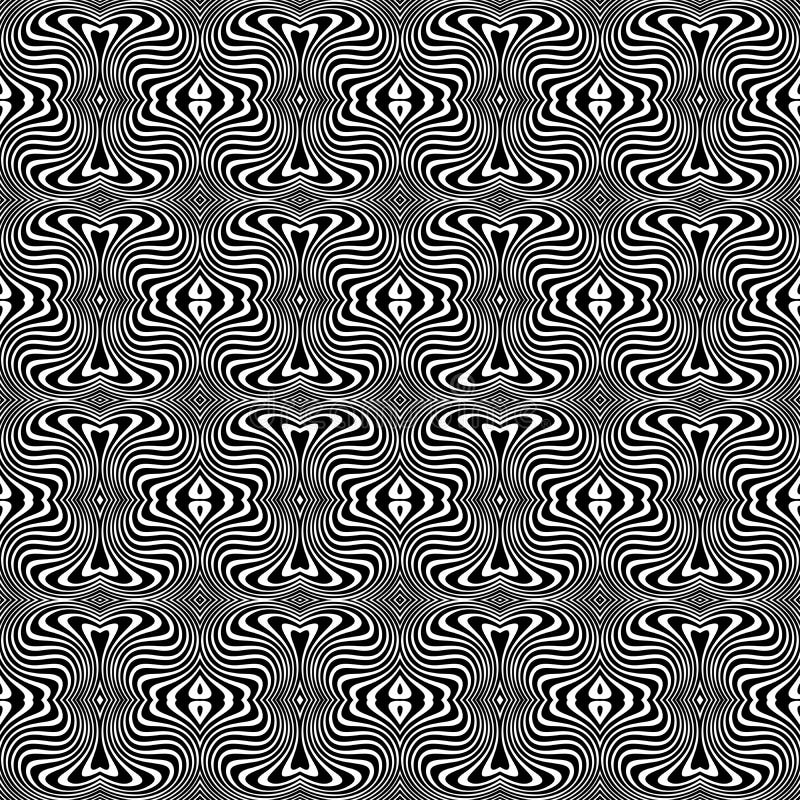 Vector Seamless Geometrical Pattern Black and White Repeated Design ...