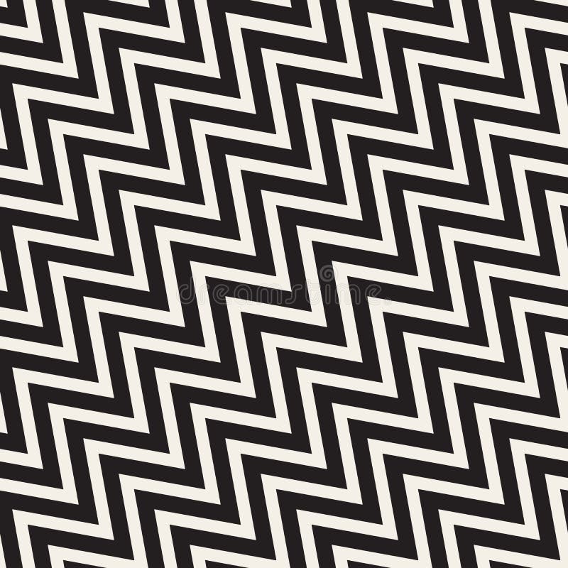 Vector Seamless Black And White ZigZag Diagonal Lines Geometric Pattern ... Vector Seamless Black And White ZigZag Diagonal Lines Geometric Pattern ...