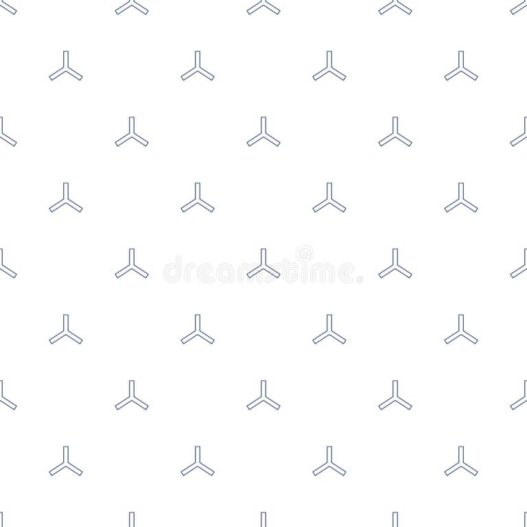 Vector Seamless Blue Rounded Trinity Triangle Shape Pattern Abstract ...