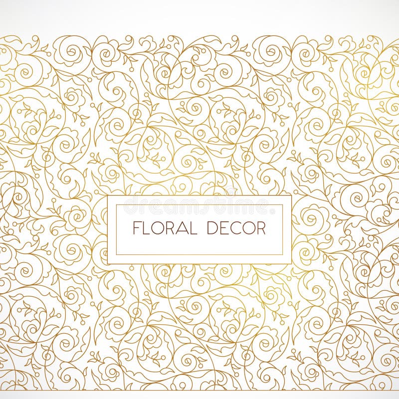 Vector Seamless Border in Eastern Style. Stock Vector - Illustration of ...