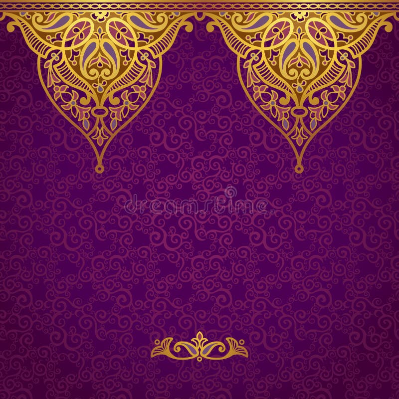Vector Seamless Border In Eastern Style Stock Vector Illustration Of