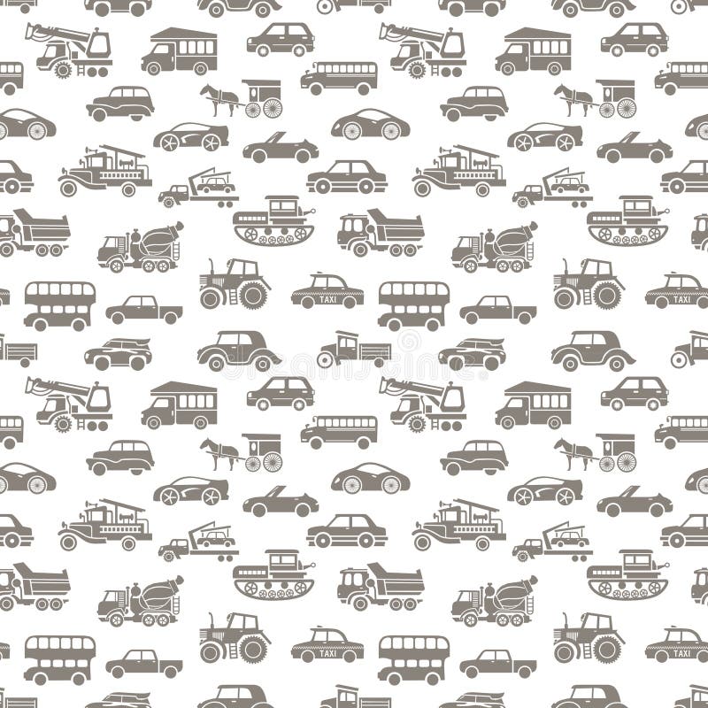 Vector Seamless Car Pattern Stock Vector - Illustration of repeat ...
