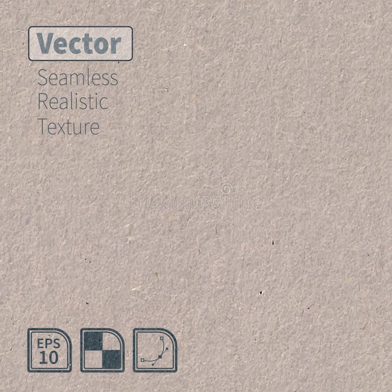 Vector Seamless Cardboard Texture. Phototexture for Your Design Stock ...