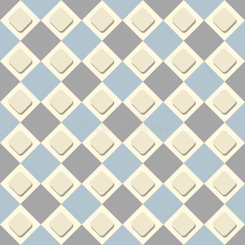 Vector Seamless Checkered Background. a Simple Illustration Stock ...