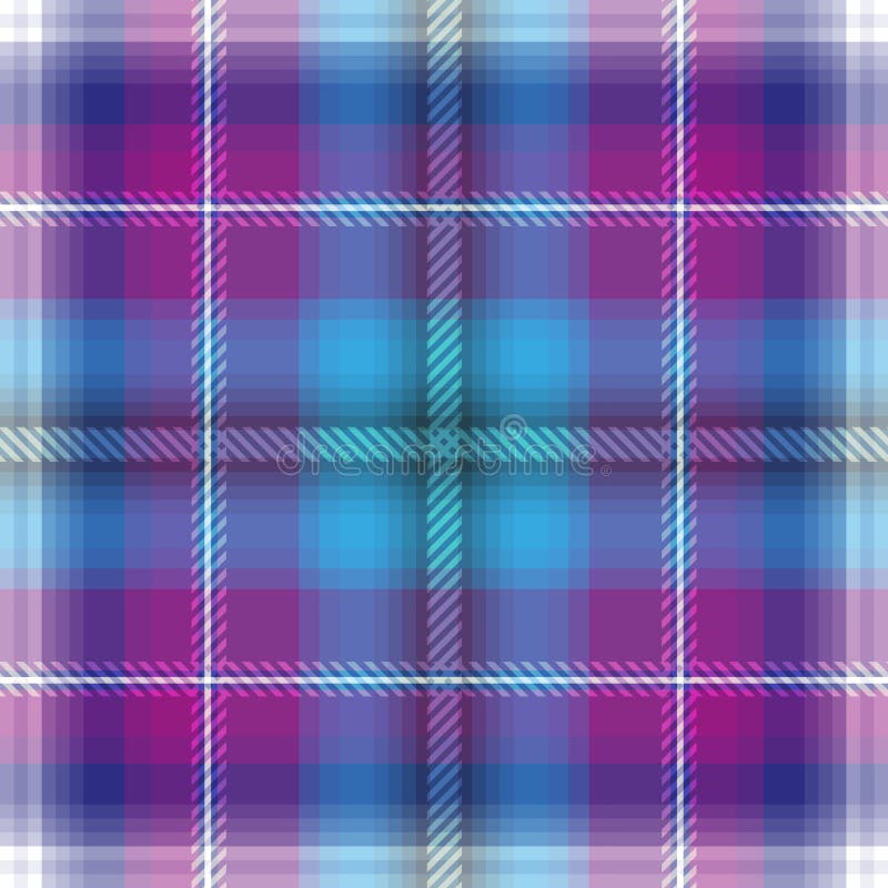 Vector Seamless Checkered Violet-blue-pink Pattern Stock Vector ...