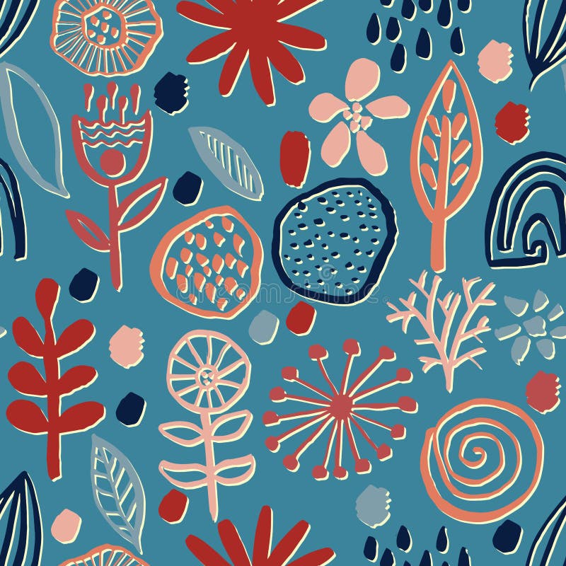 Vector Seamless Collage stock vector. Illustration of artistic - 159364298