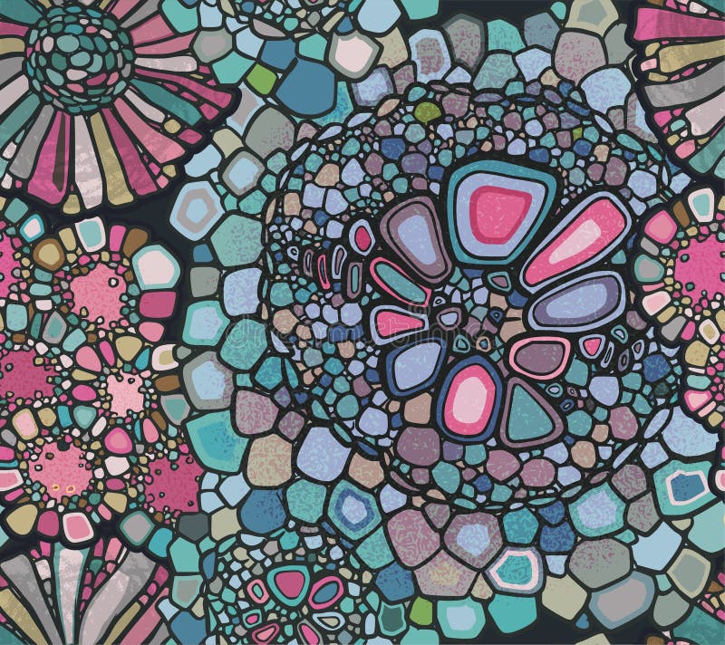 Vector Seamless Colorful Abstract Organic Pattern. Abstract Background ...