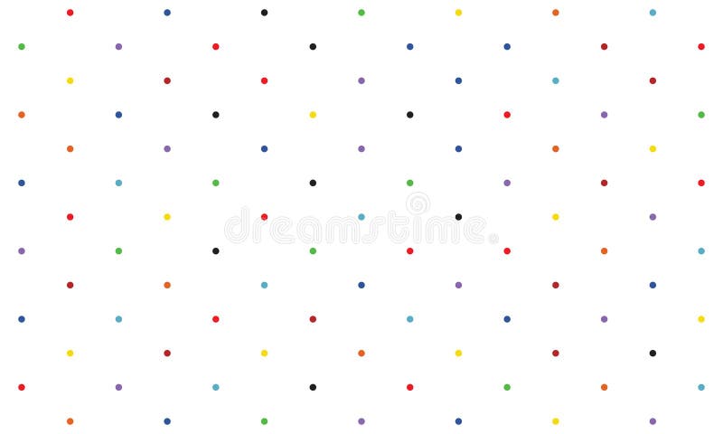 Vector Seamless Colorful Dots Pattern Background with Multiple Colours ...