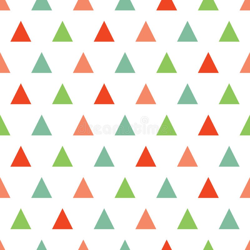 Vector Seamless Colorful Triangle Pattern. Geometric Abstract Texture ...