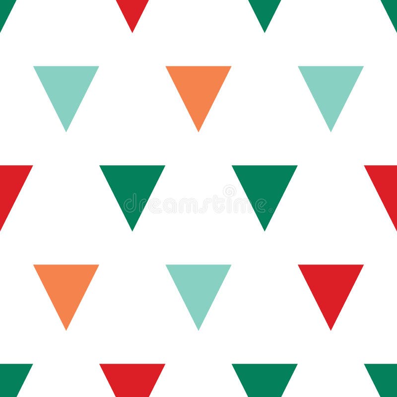 Vector Seamless Colorful Triangle Pattern. Geometric Abstract Texture ...