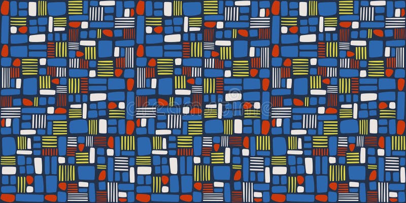 Vector Seamless Construction Pattern Wallpaper. Stock Vector ...