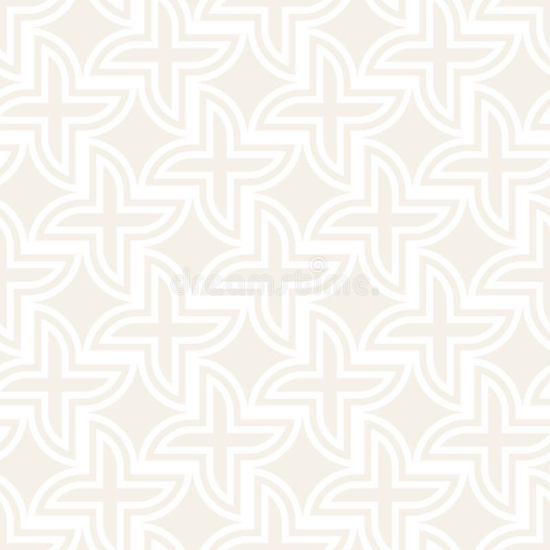 Vector Seamless Cross Tiling Pattern. Modern Stylish Geometric Texture ...