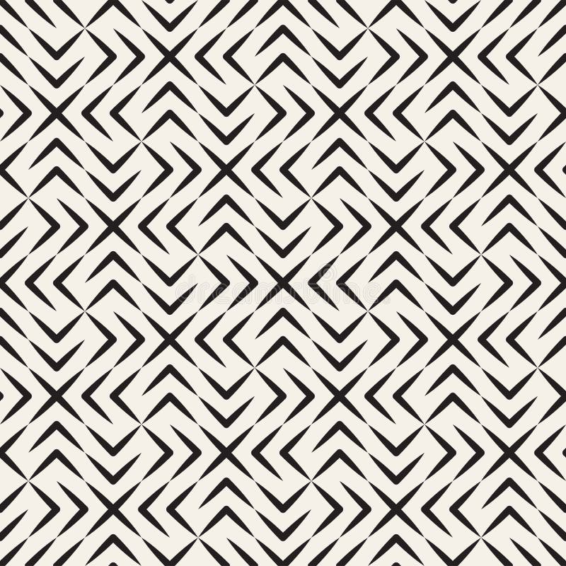 Vector Seamless Cross Tiling Pattern. Modern Stylish Geometric Lattice ...