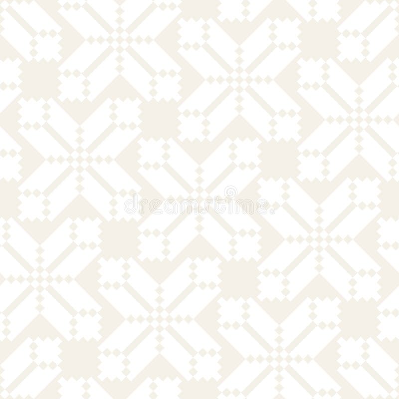 Vector Seamless Cross Tiling Pattern. Modern Stylish Geometric Texture ...
