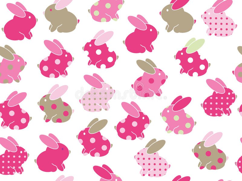 Cute Rabbits Cartoons Design, Character Childhood Stock Illustration ...