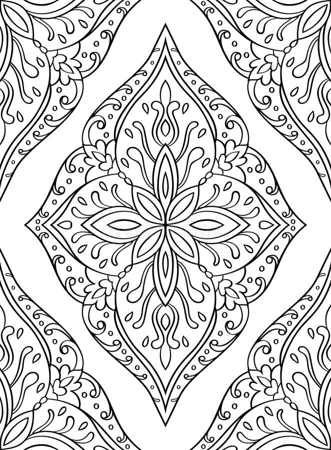 Vector Seamless Damask Pattern. Template for Wallpaper, Textile. Stock ...