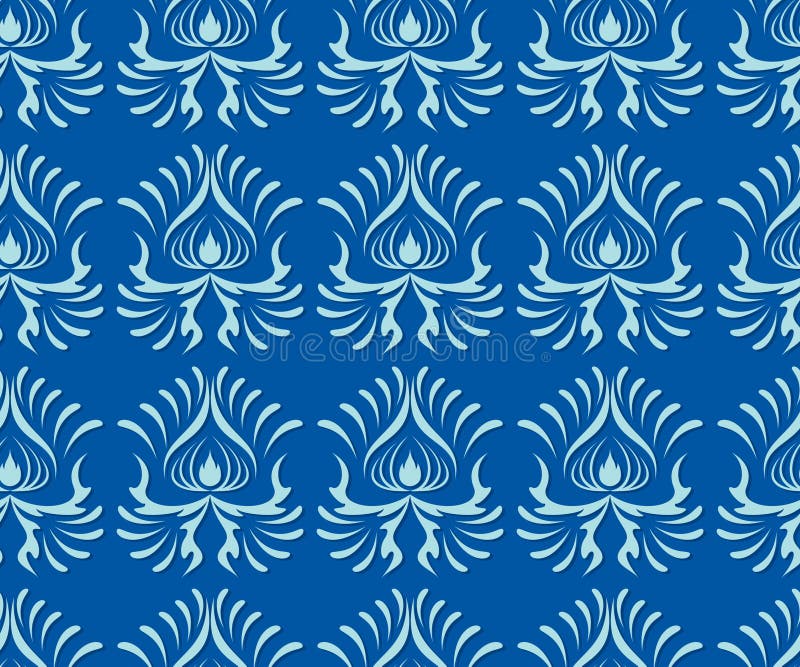 Vector Seamless Dark Blue Pattern Stock Vector - Illustration of ...