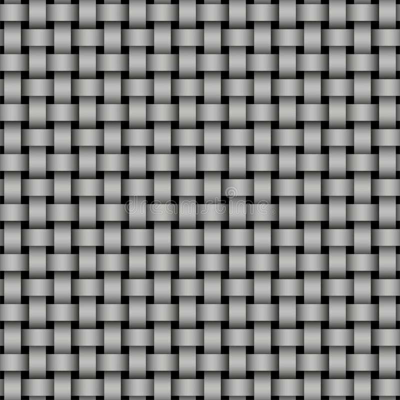 Vector Seamless Decorative Pattern of Braided Ribbons. White Texture ...