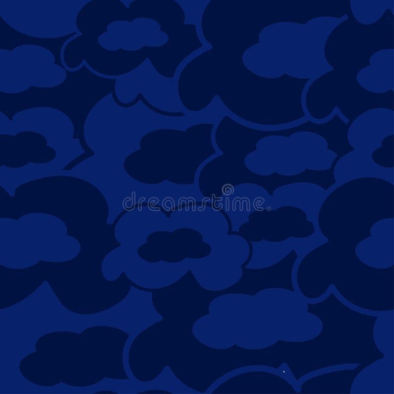 Cars and SnakesVector Seamless Design Illustration Pattern of Dark Blue ...