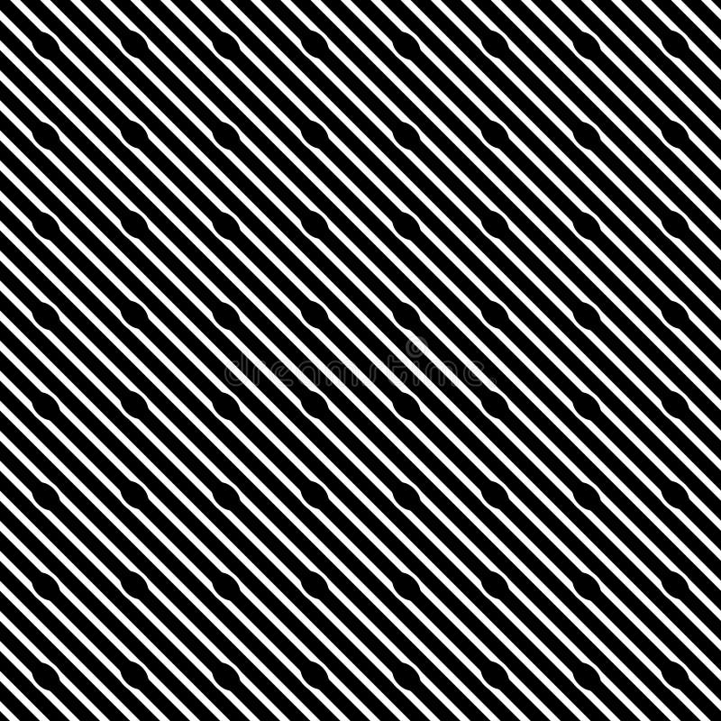 Vector Seamless Diagonal Lines Pattern Black and White. Abstract ...