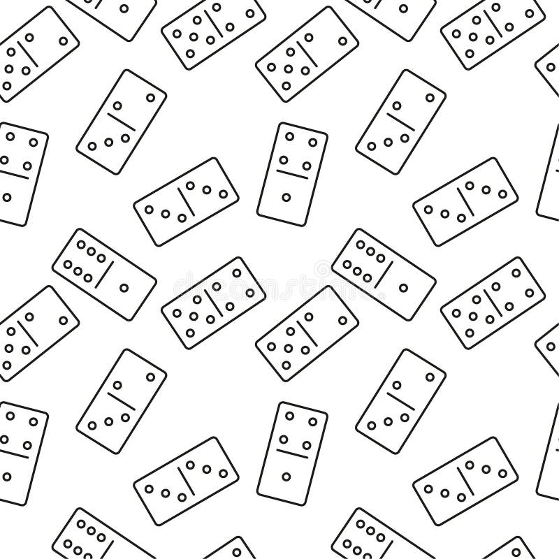 Dominoes Seamless Texture Stock Illustrations – 99 Dominoes Seamless ...