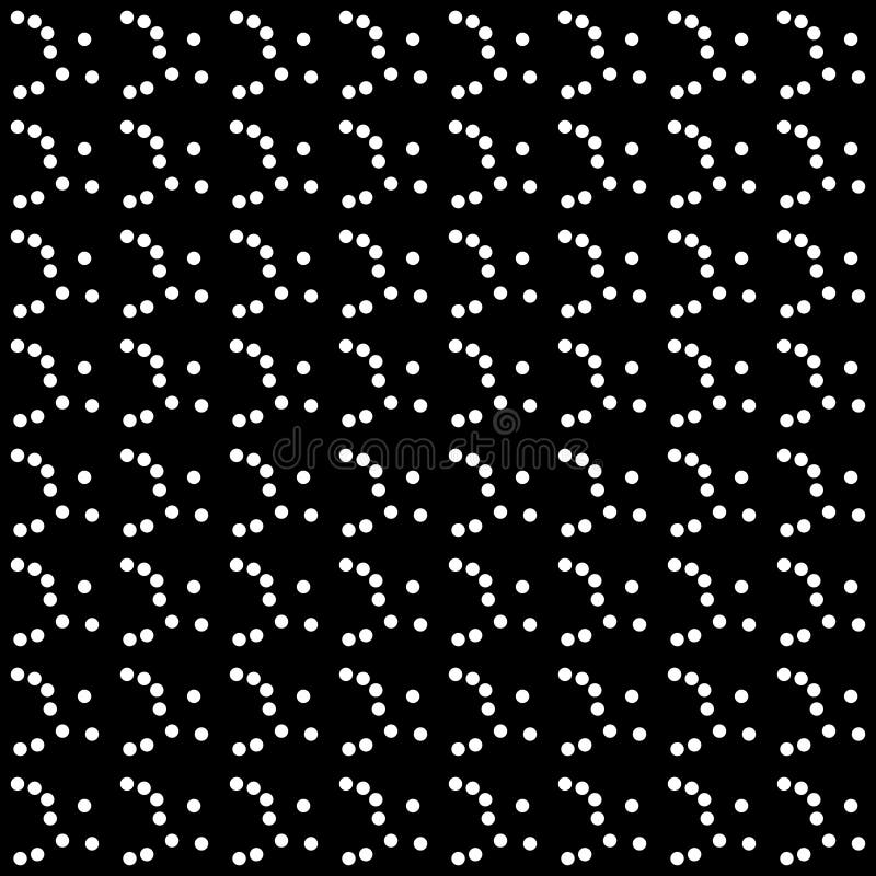 Vector Seamless Dots Pattern Black and White. Abstract Background ...