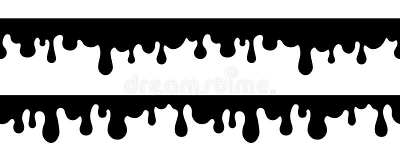 Vector Seamless Drop Pattern Set Stock Vector - Illustration of border ...