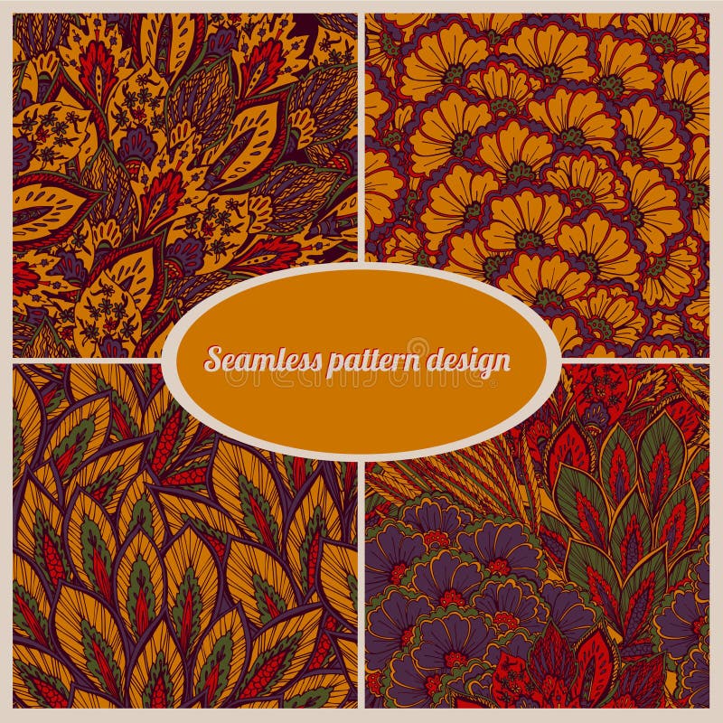 Vector Seamless Eastern Pattern Stock Vector - Illustration of line ...