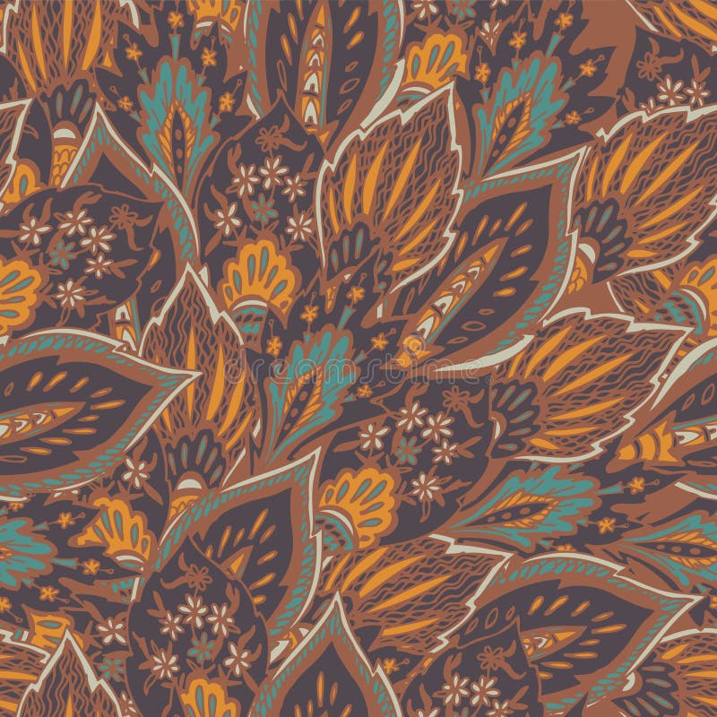 Vector Seamless Floral Pattern Stock Vector - Illustration of beautiful ...