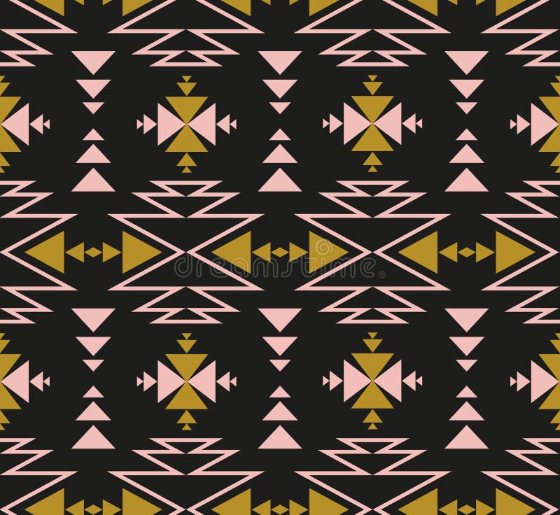 Vector Seamless Ethnic Pattern. Tribal Design for Wallpaper, Wrap Paper ...