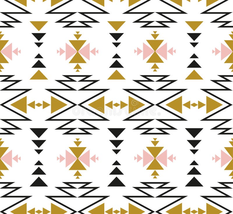 Vector Seamless Ethnic Pattern. Tribal Design for Wallpaper, Wrap Paper ...