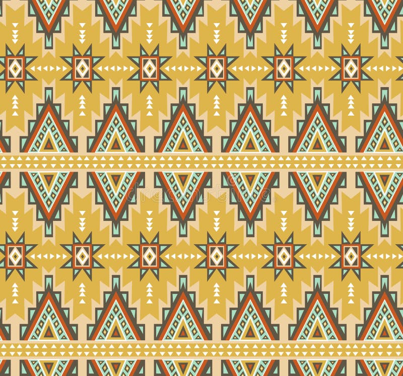 Vector Seamless Ethnic Pattern. Tribal Design for Wallpaper, Wrap Paper ...