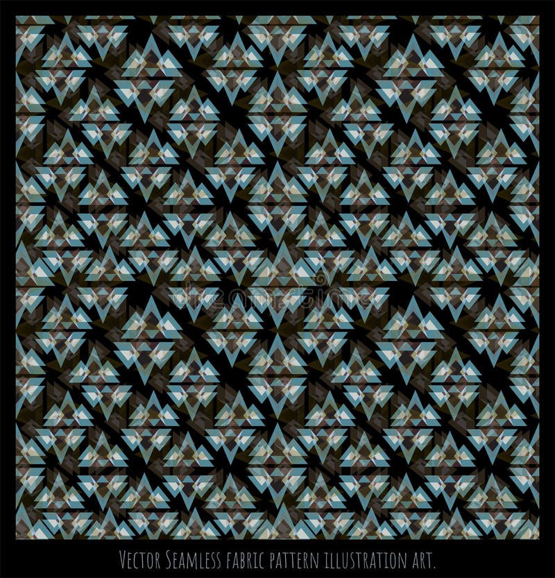 Vector Seamless Fabric Pattern Illustration Art Stock Illustration ...