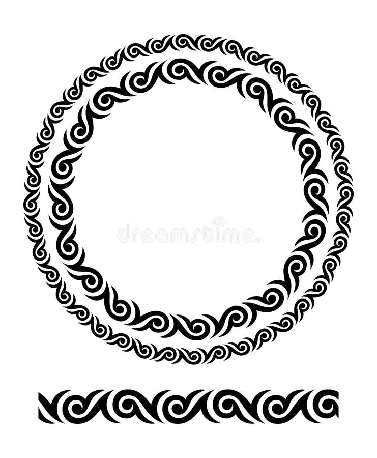 Vector Seamless Fancy Design Border Stock Vector - Illustration of rope ...