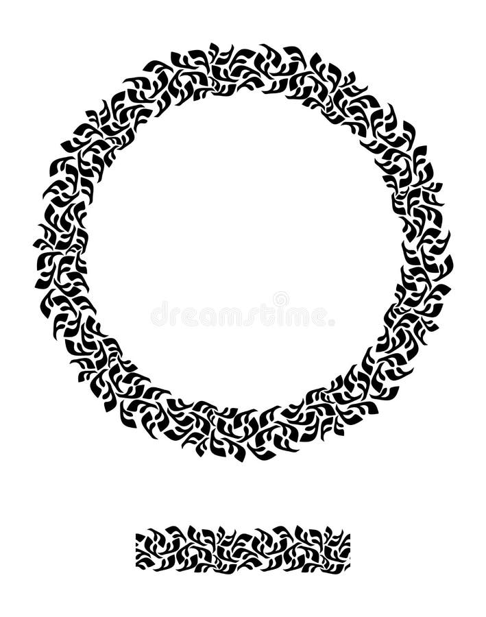 Vector Seamless Fancy Triangle Design Border Stock Vector ...