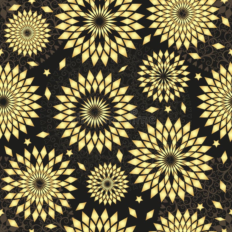 Set Metallic Seamless Patterns Stock Vector - Illustration of shone ...