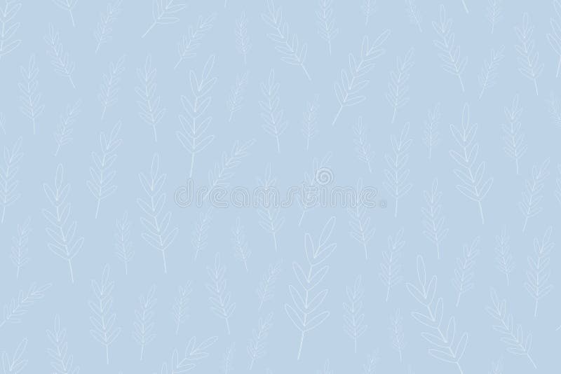 Vector Seamless Floral Background - Hand Drawn Delicate Pattern ...