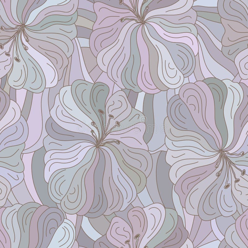 Vector Seamless Floral Pattern. Boho Style Design. Stock Vector ...